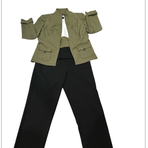 Perceptions | Pants & Jumpsuits | Perceptions Womens 3 Piece Green ...